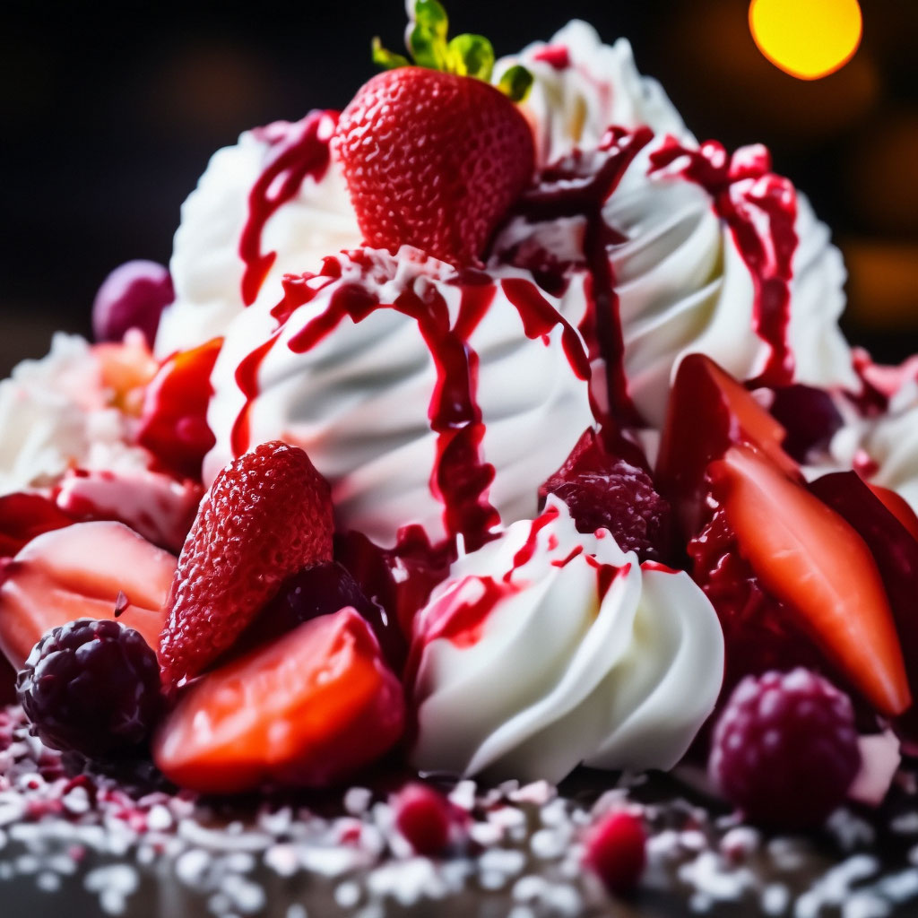 "Dessert Eton mess Eton mess, professional photography, taste, food ...
