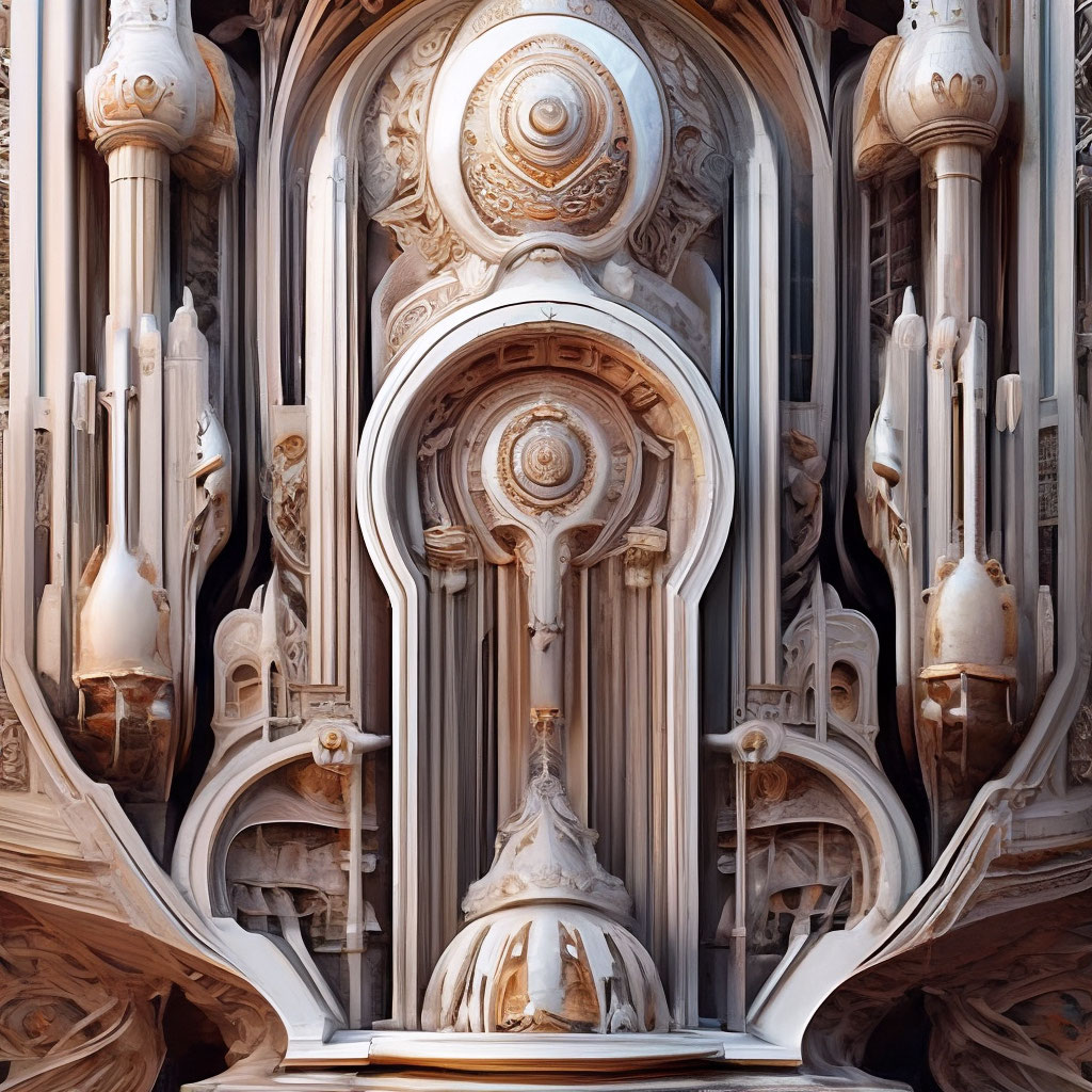 "Surrealism + perfectionism of the future, 3D, ornate designs" — image ...