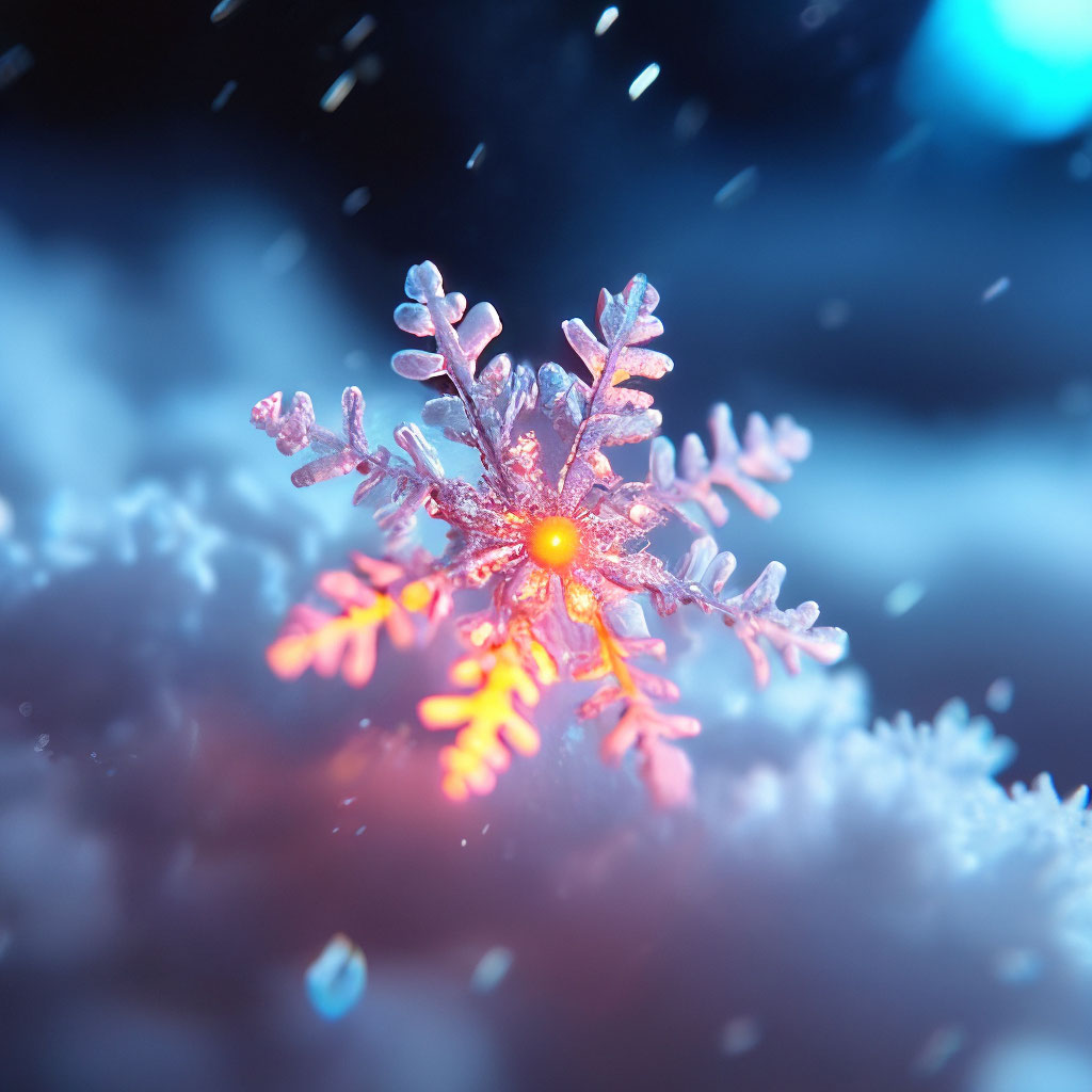 "Cute snowflake beautiful fluffy bright, aesthetically pleasing ...