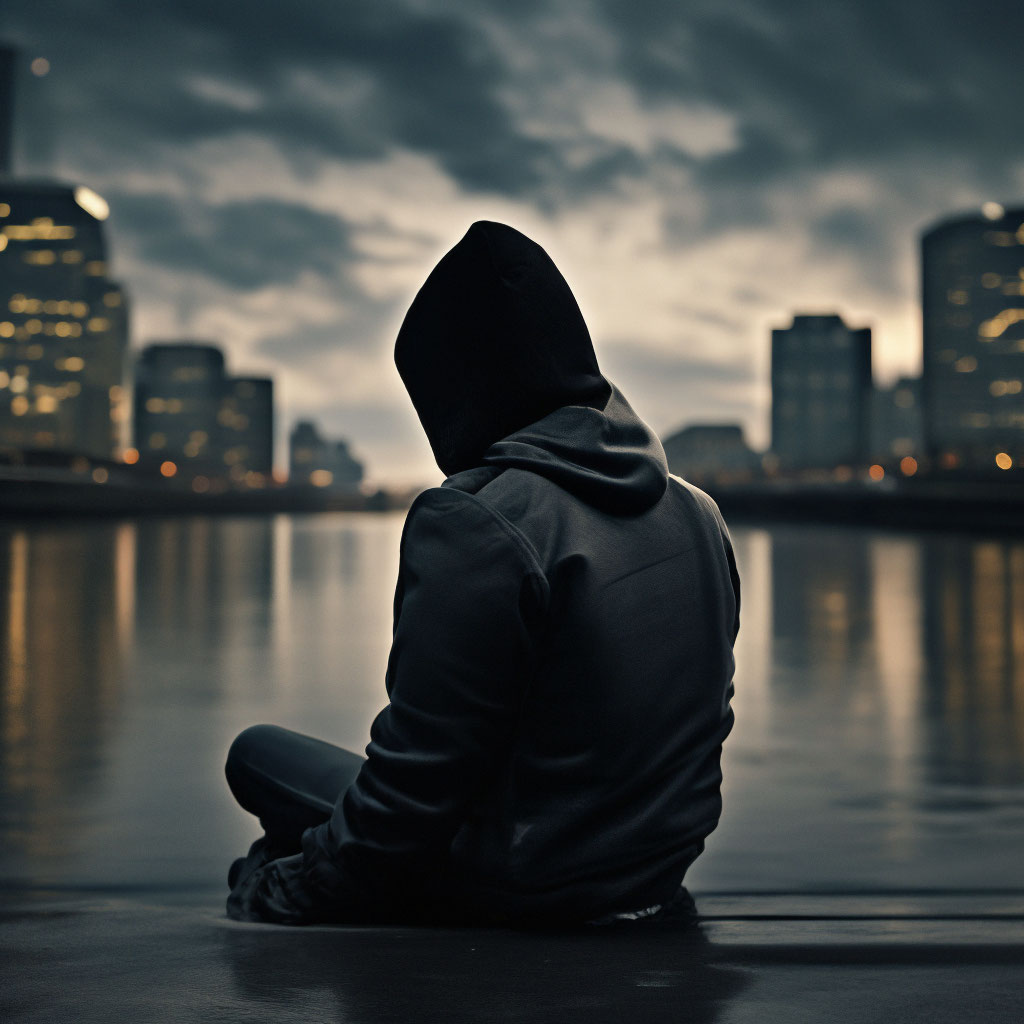 "Loner" — image created in Shedevrum