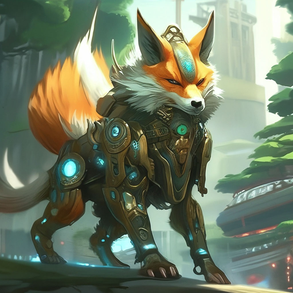 "Kitsune is a nine-tailed werewolf fox. spirit of the earth" — image ...