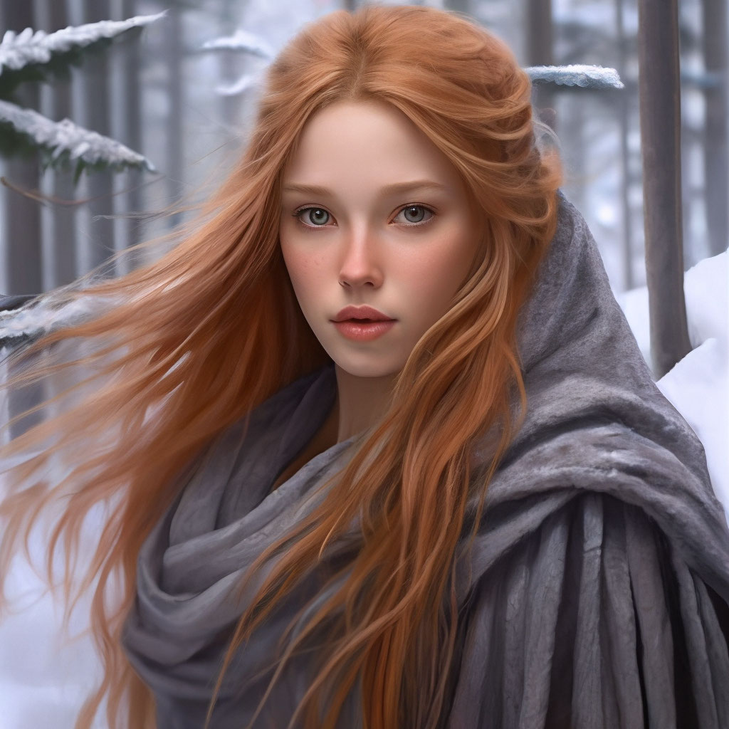 "Digital art,hyperrealistic ultradeteiled digital art,fragile maiden ...