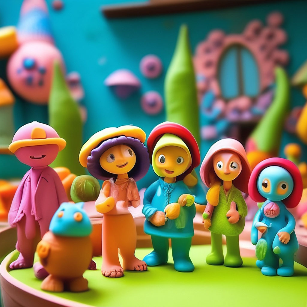 "The World of Clay Creatures: The hero-clay artist and his friends ...