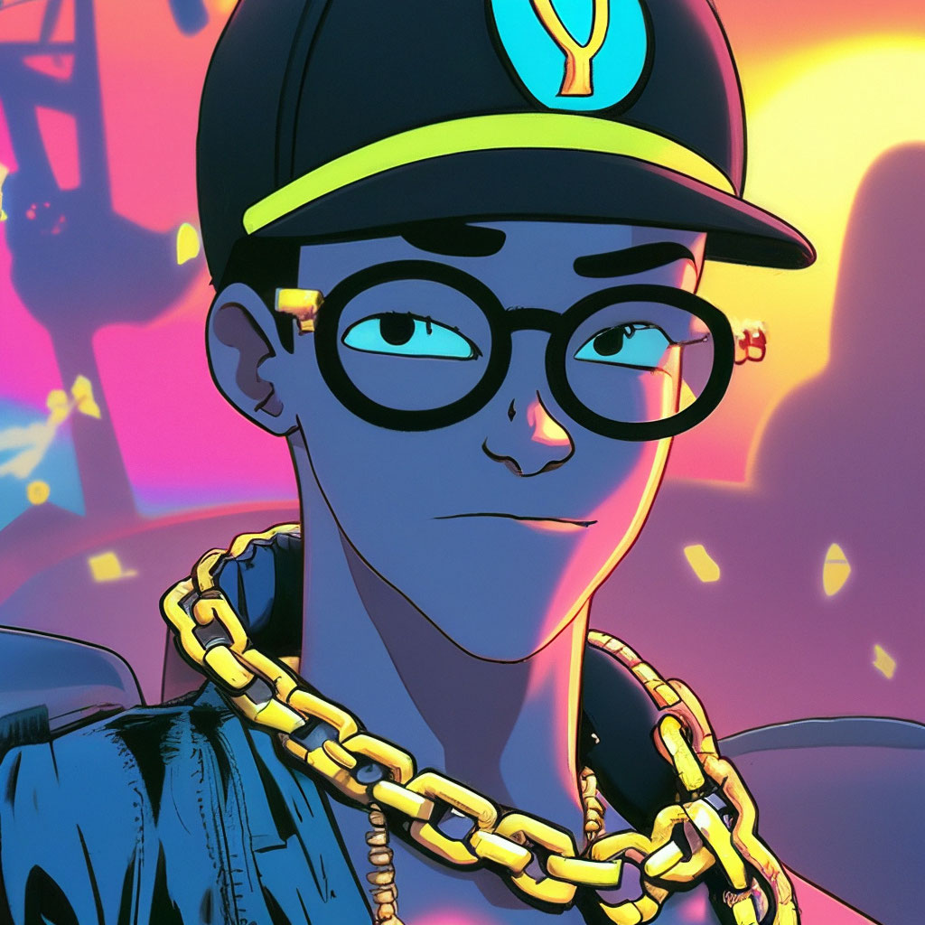 "Cool SpongeBob SquarePants, wearing black glasses and a cap, with a ...