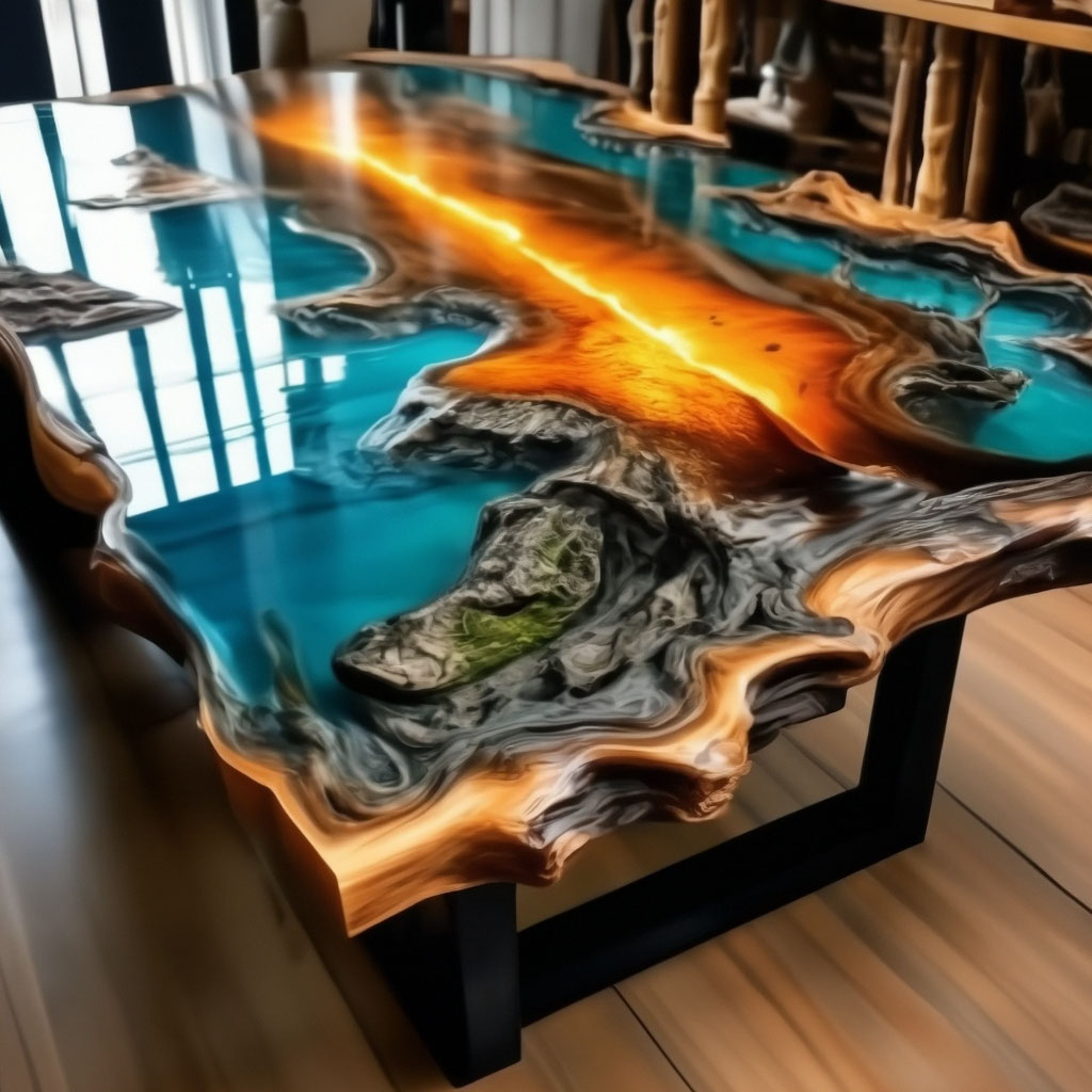 "Huge three-dimensional slab table in the style of ancient monsters ...