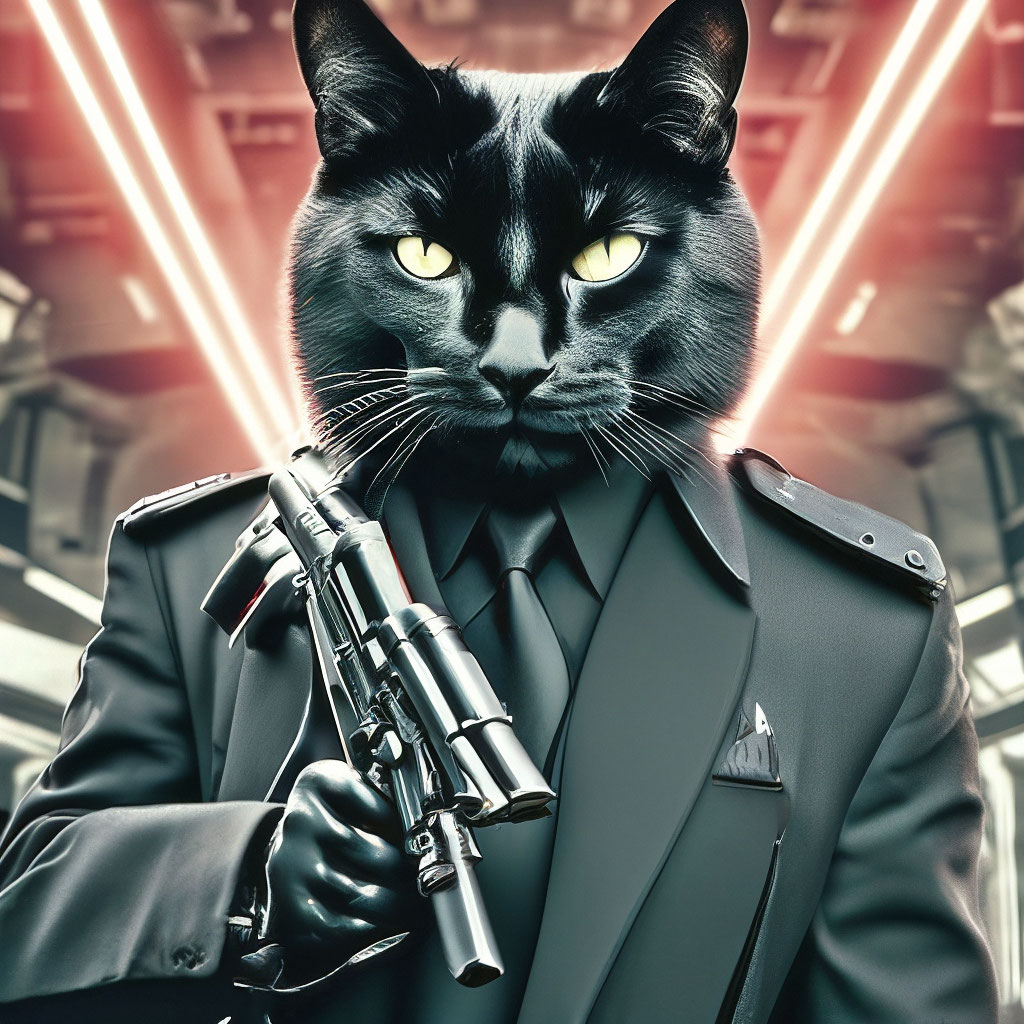 "The black cat in the deja vu matrix is another one of the same agents ...