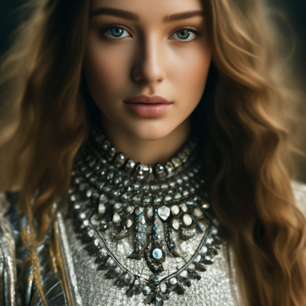 "Very beautiful Mari girl, ethnic clothing and jewelry, ethnostil, full ...