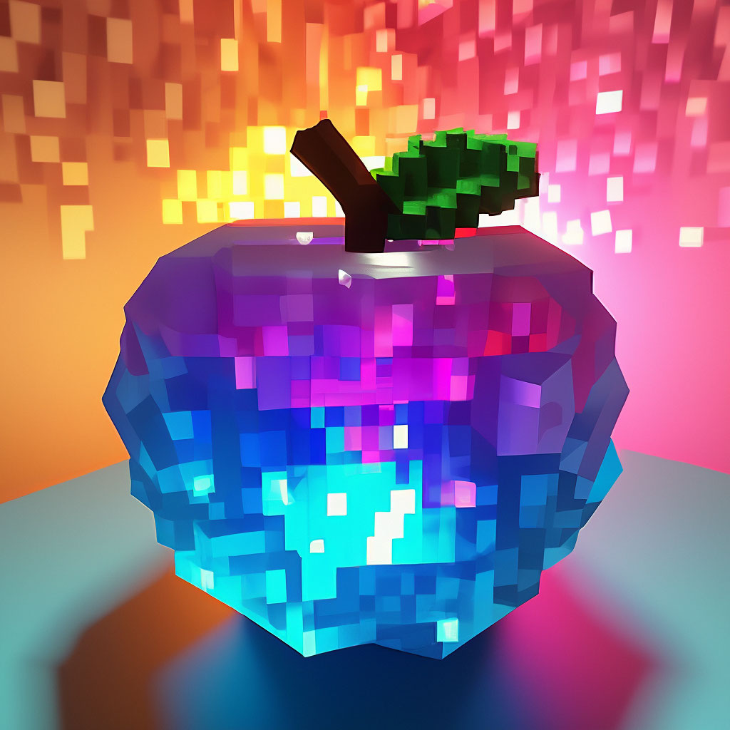 Minecraft Rainbow Apple