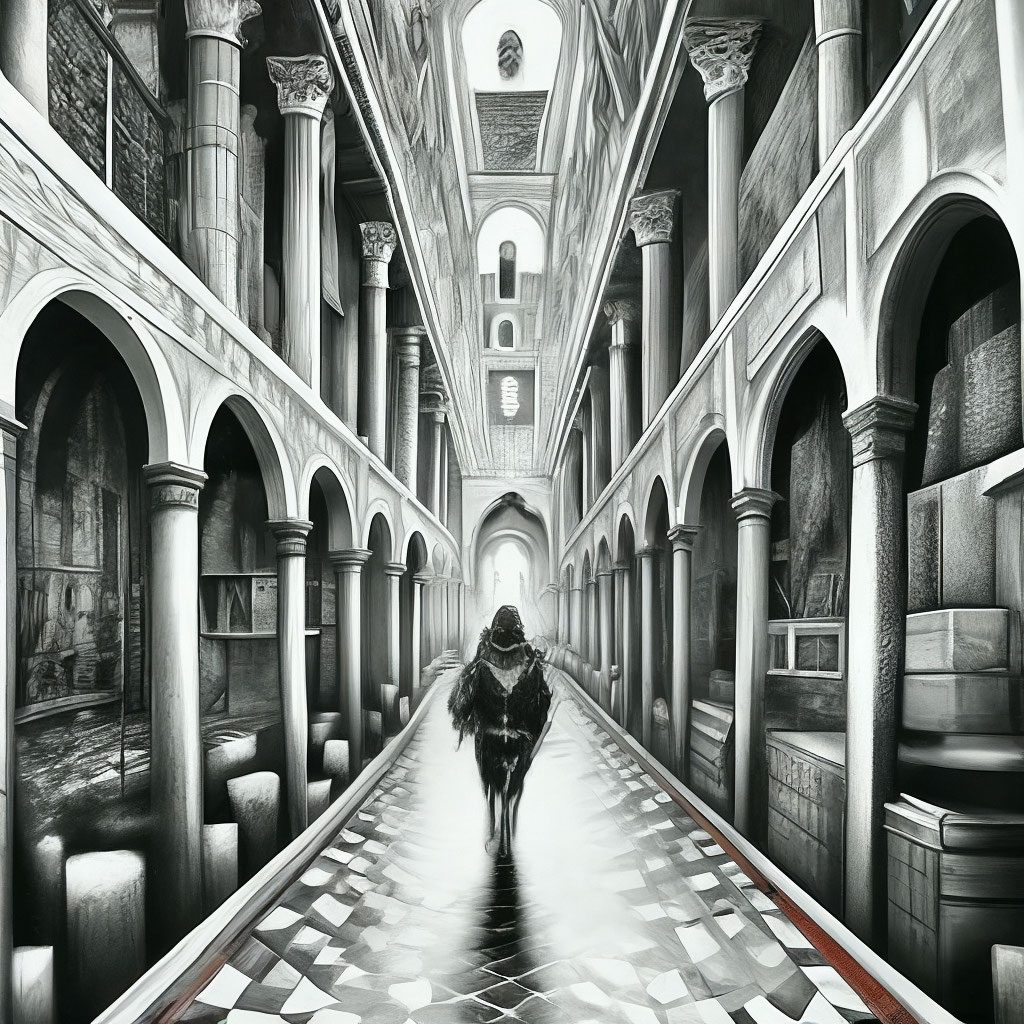 "Super Detailed Drawing Midjourney" — image created in Shedevrum