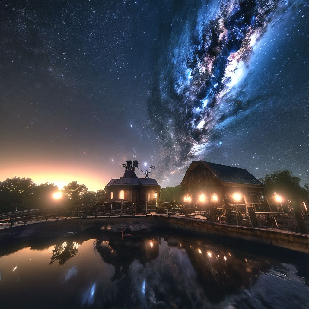"Milky Way, aesthetically pleasing, beautiful, realistic, professional ...