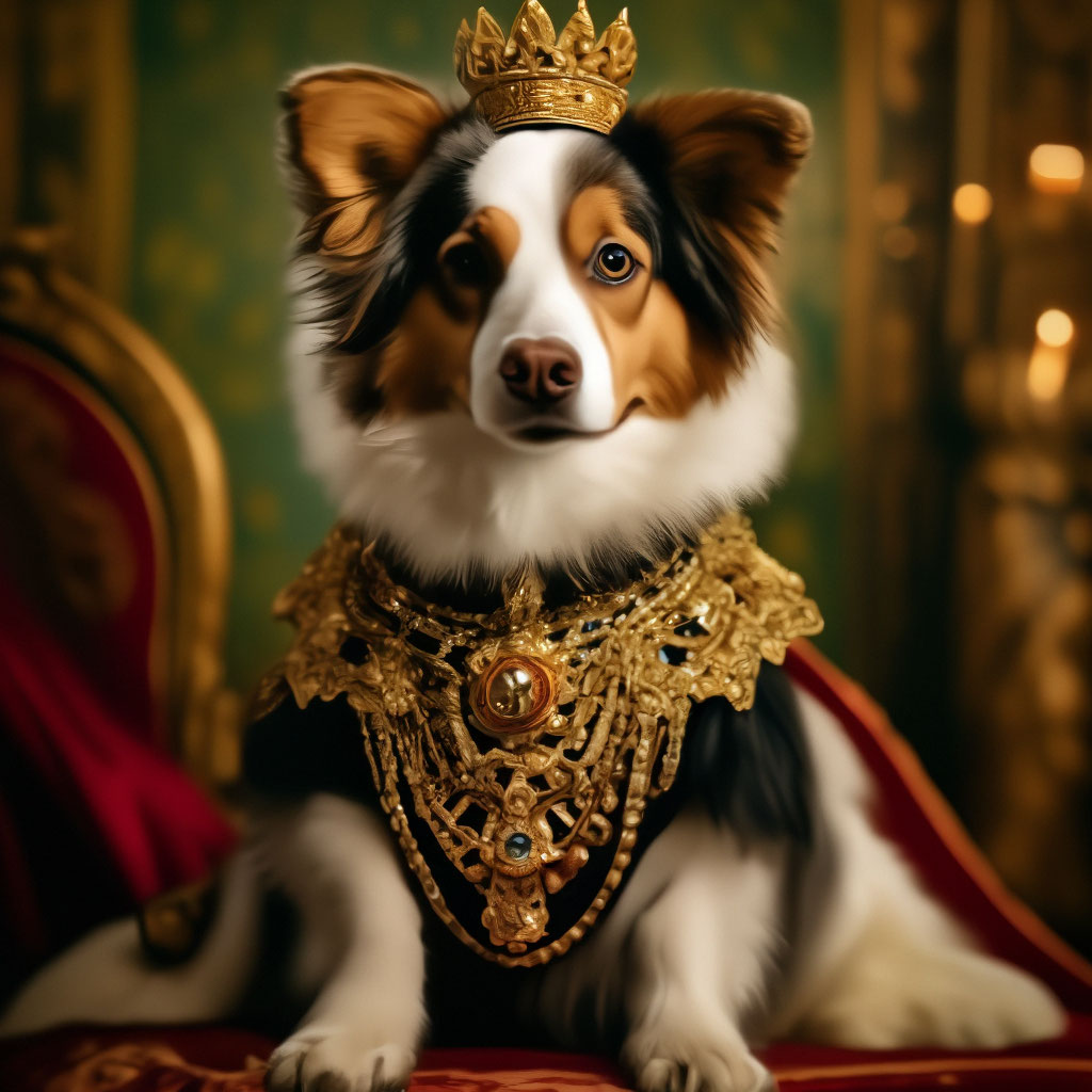 "The prince dog" — image created in Shedevrum