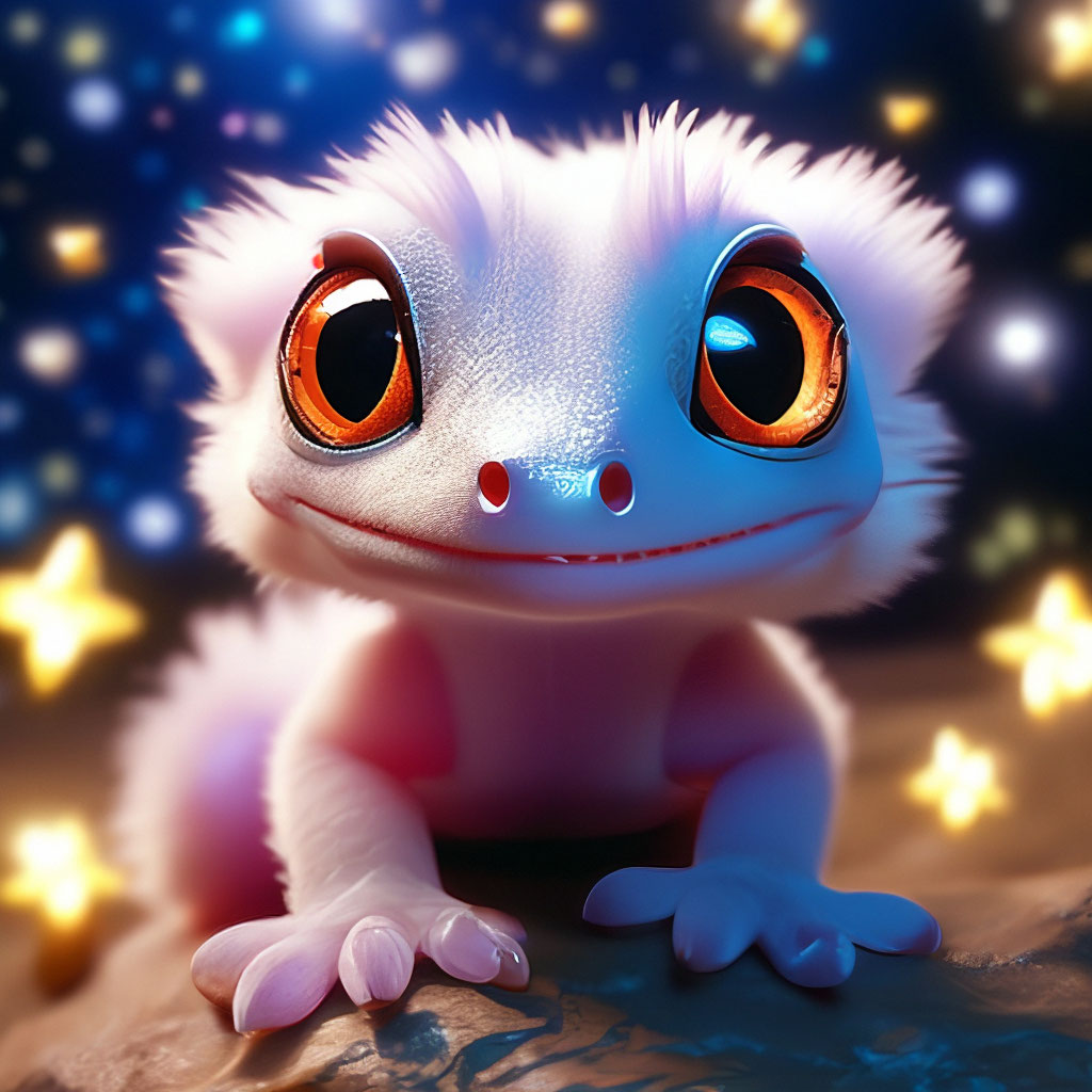 "The cutest creature in the world, a gecko.mega cute, mega fluffy, very ...