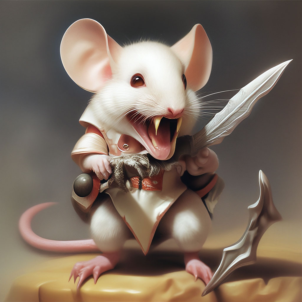 "Saber - toothed mouse" — image created in Shedevrum