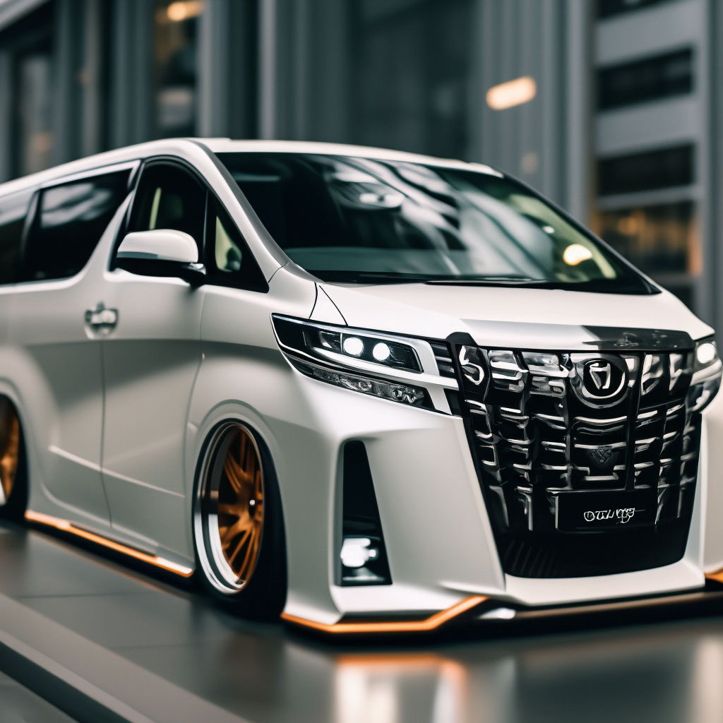 "Toyota Alphard tuning. , beautiful, realistic, close-up, professional ...