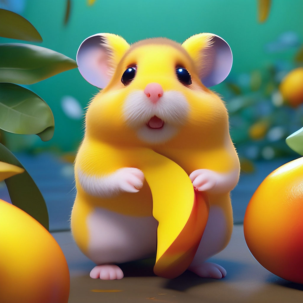 "Mango hamster" — image created in Shedevrum