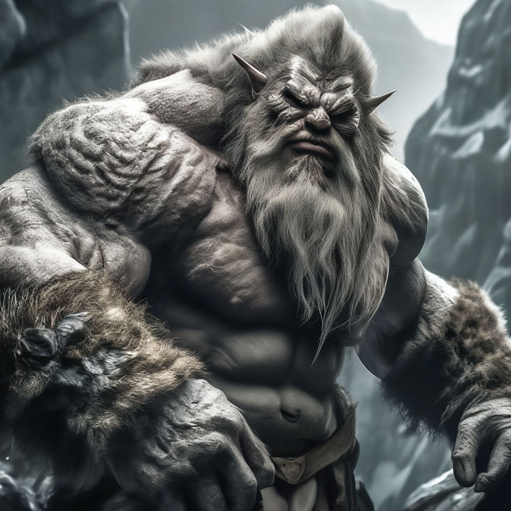 "Mighty ogre, aesthetically pleasing, beautiful, realistic ...