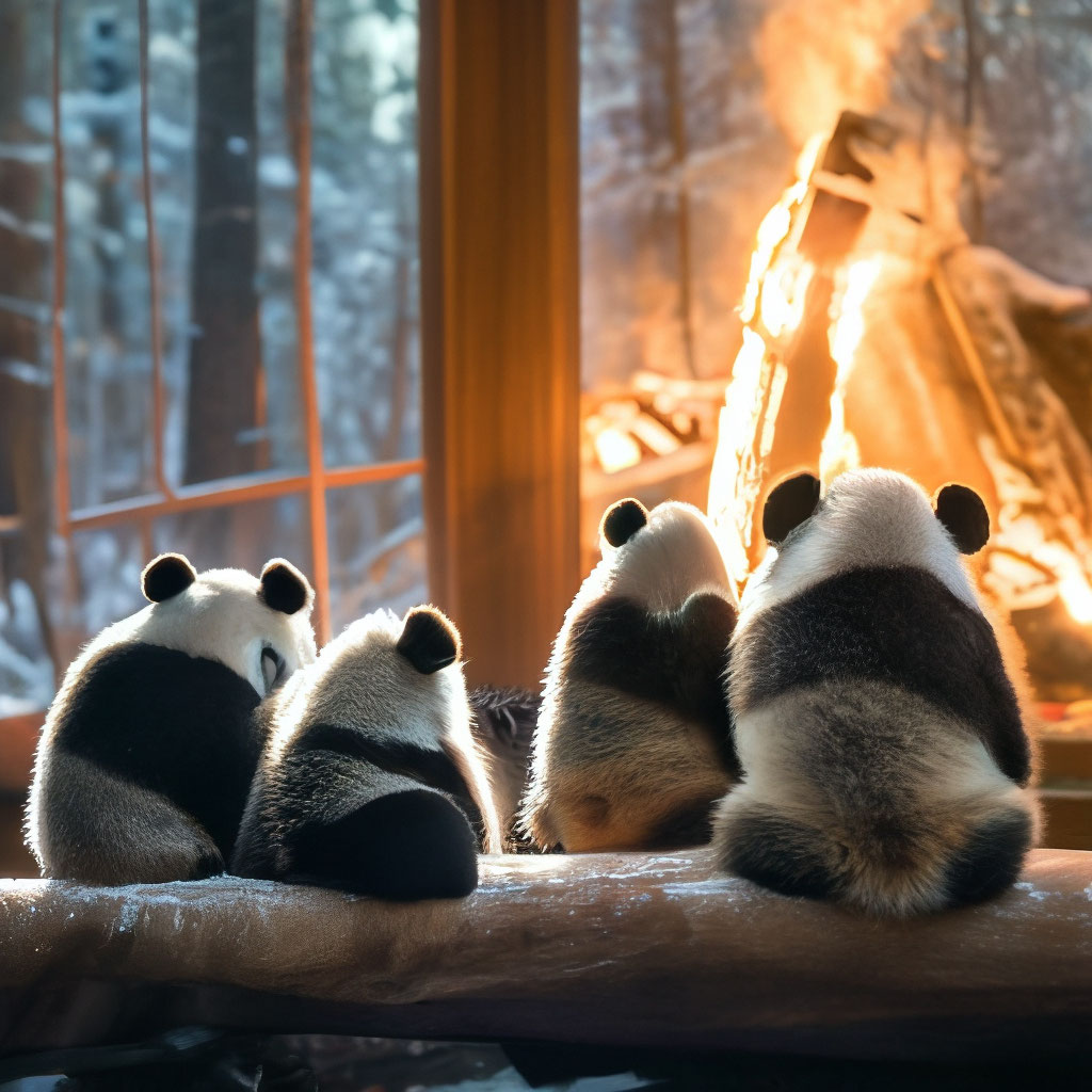 "Baby panda Katyusha with her parents baby panda Katyusha, panda mom ...