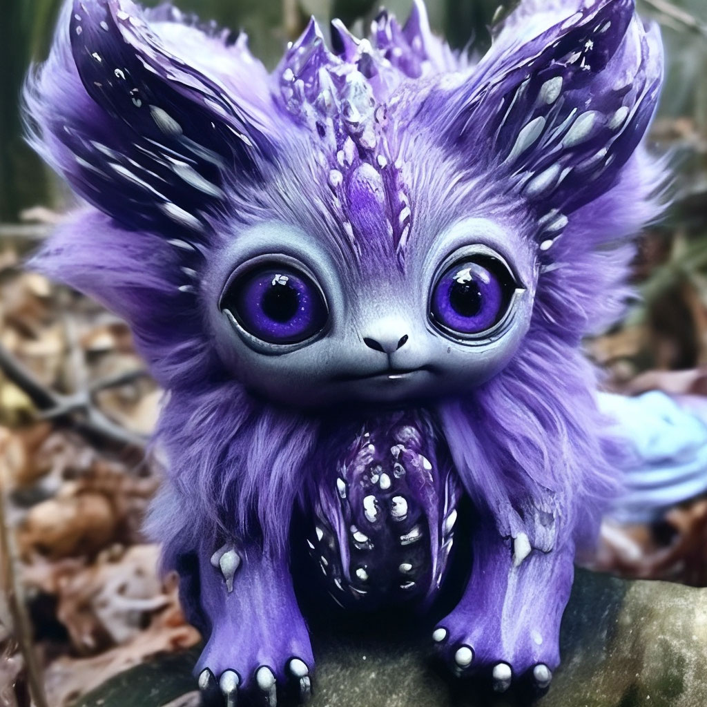 "Unknown fairy-tale creature is very cute with a deep look big ...