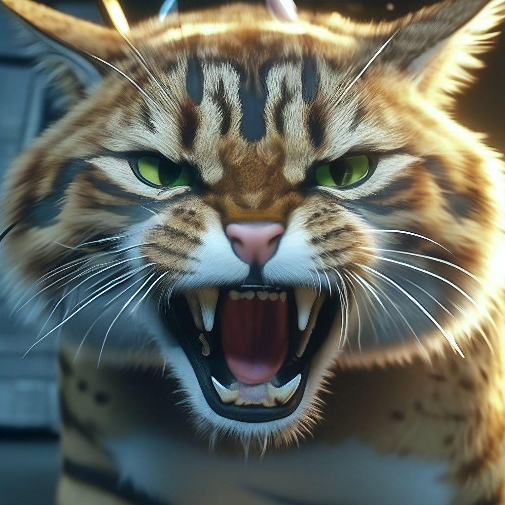 angry cat, hyper detailed, ultra realism, fullhd, 8k