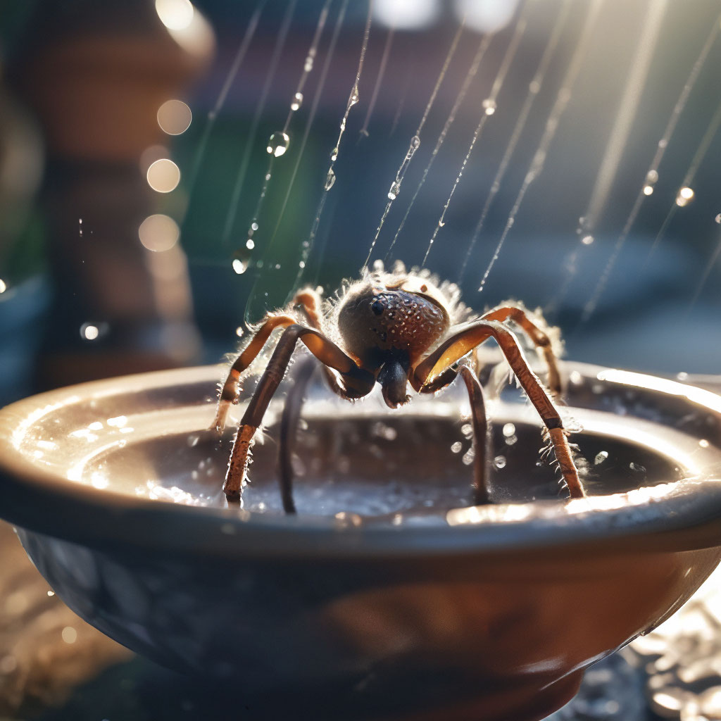 "Pavouci 🕷🕷 Spider washes,rustic washbasin on the background ...
