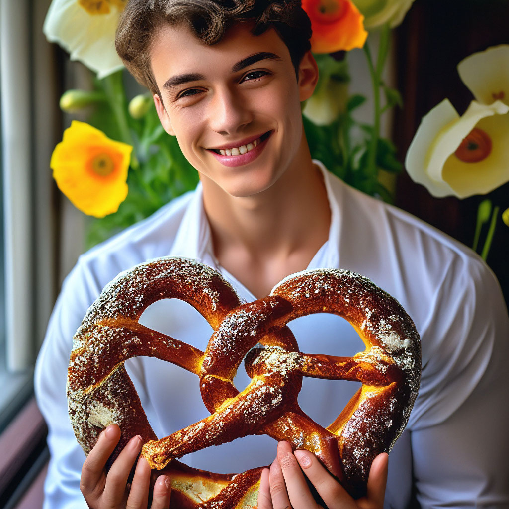 "Oh, you pretzel with poppy seeds! bakery-cafe made of poppy flowers ...
