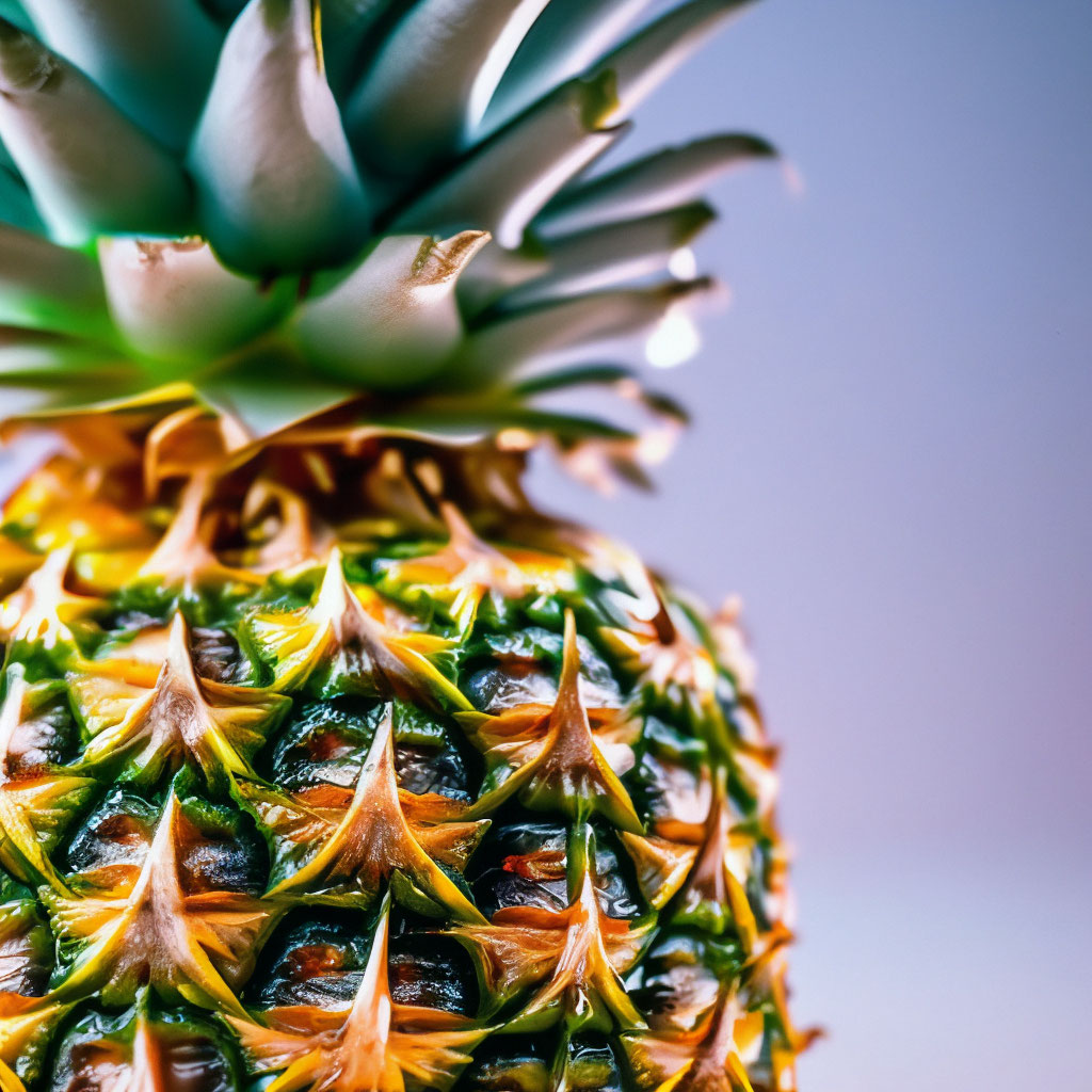 "Pineapple on a pristine white background, vibrant colors, ultra ...