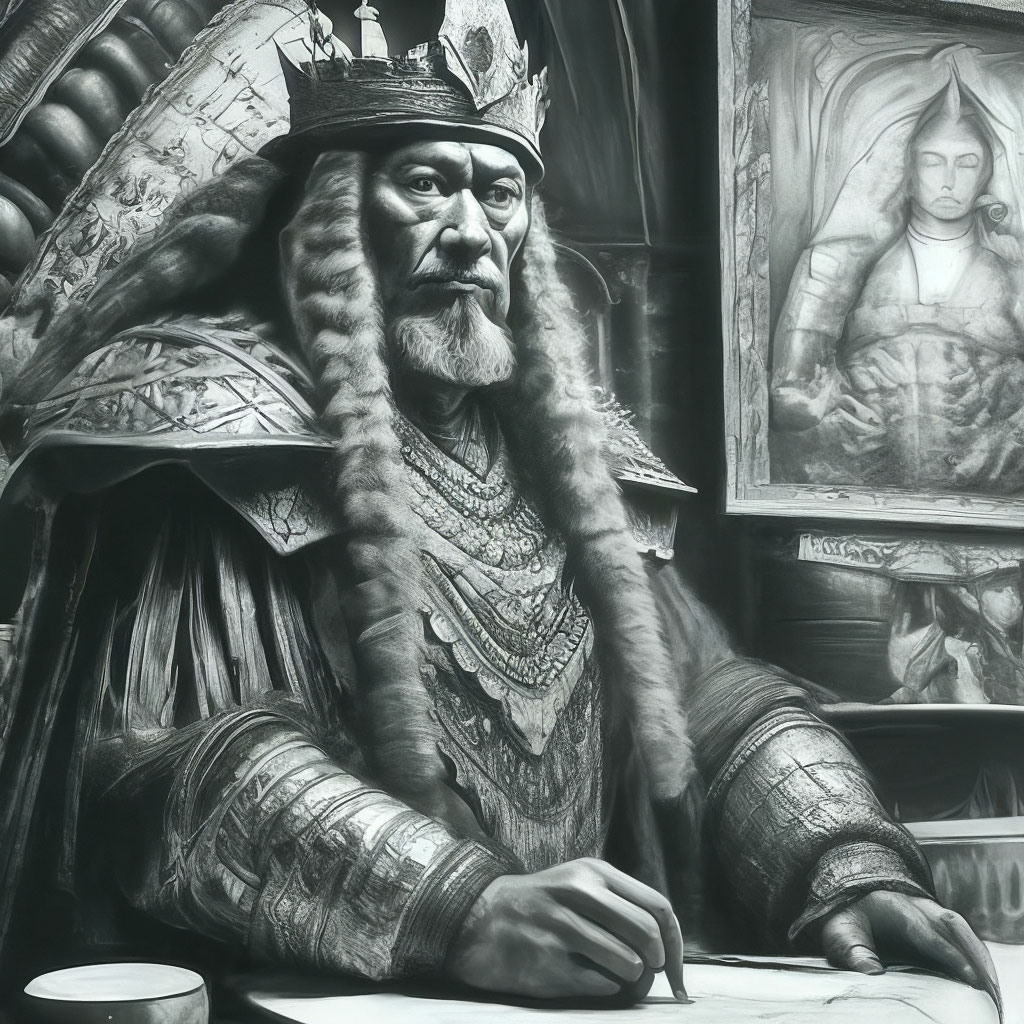 "The Great Khan Chagadai" — image created in Shedevrum