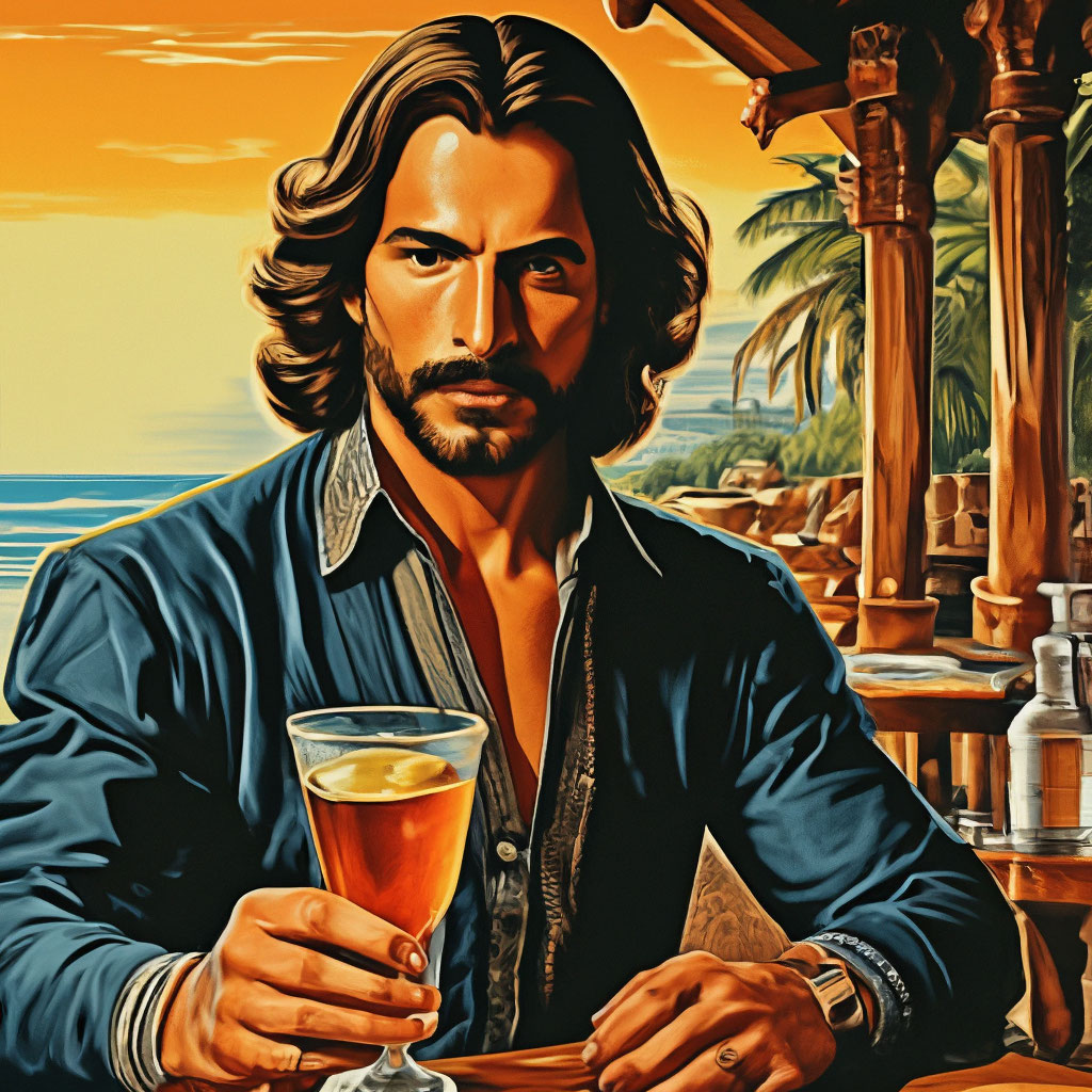 "Rum paharabam bru" — image created in Shedevrum