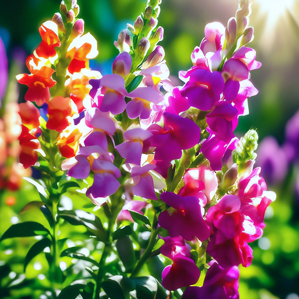 "Beauty will save the world, large flowers - snapdragon - of different ...