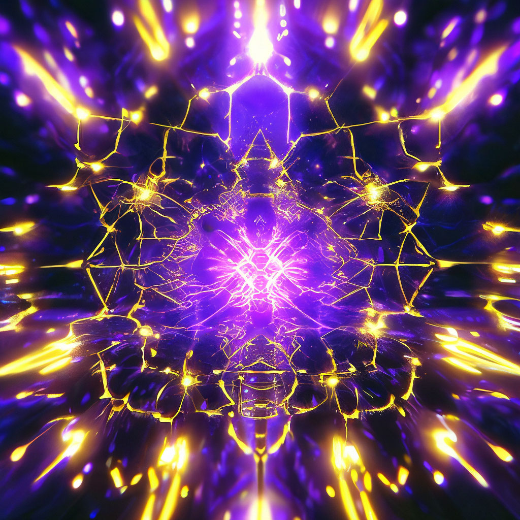 "Quantum night violet art aesthetics is an illusion Gothic mathematical ...