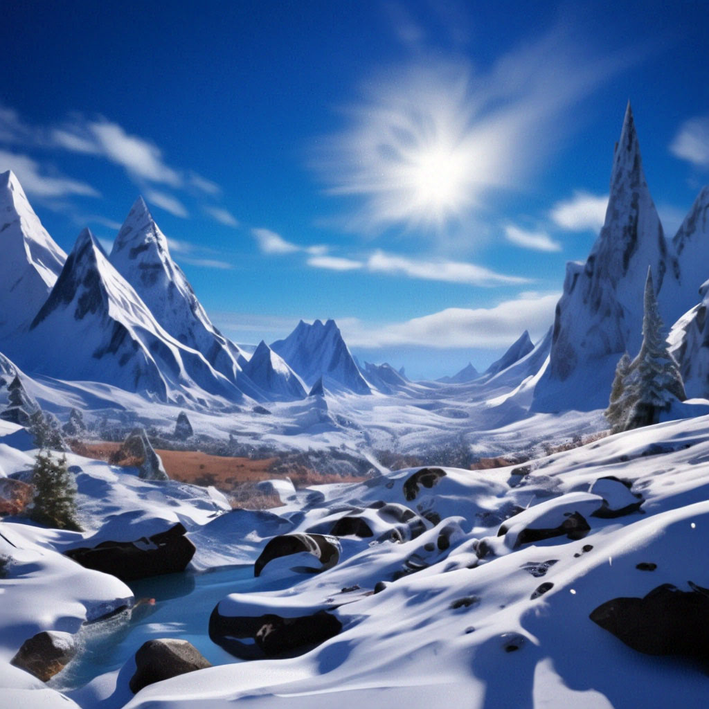 "Tundra, realistic, high detail" — image created in Shedevrum