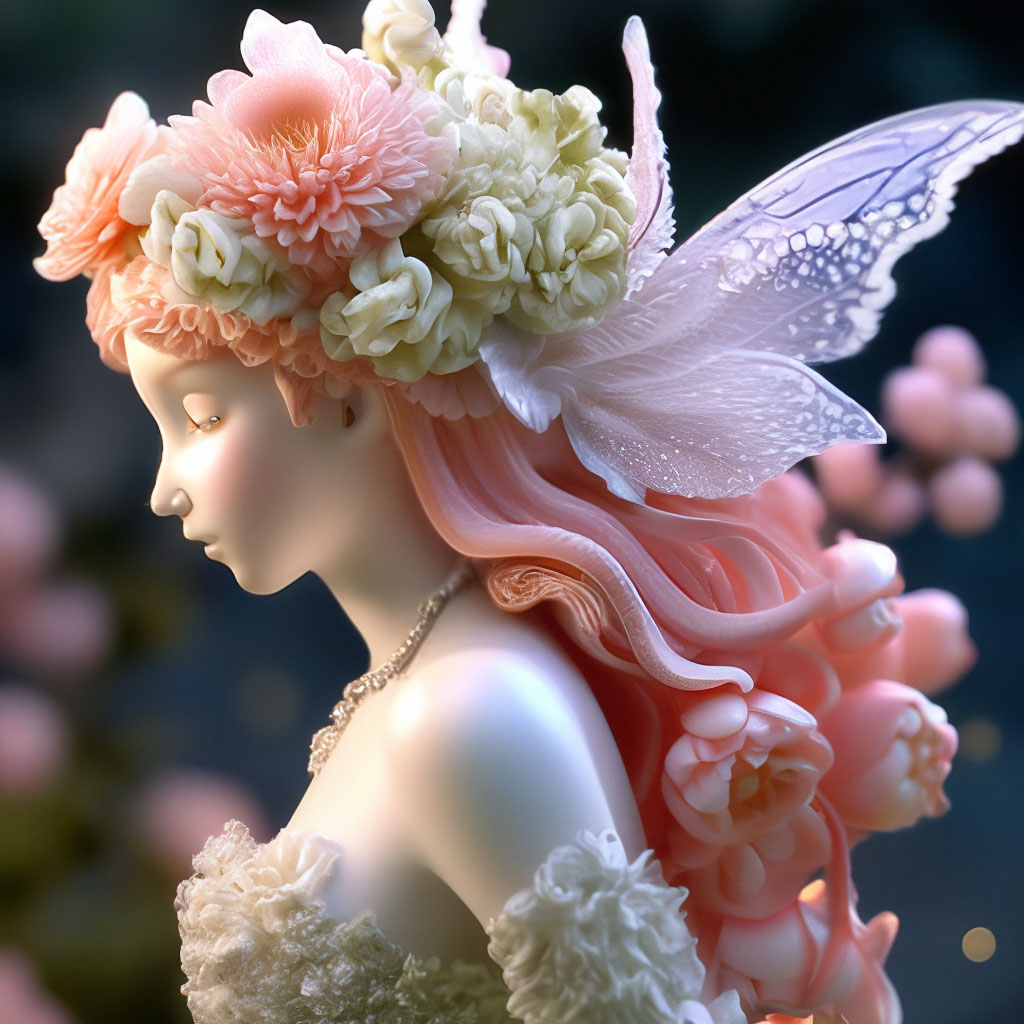 "Coral ivory lace lilac mallow fairy maiden pistachio chrysanthemum ...