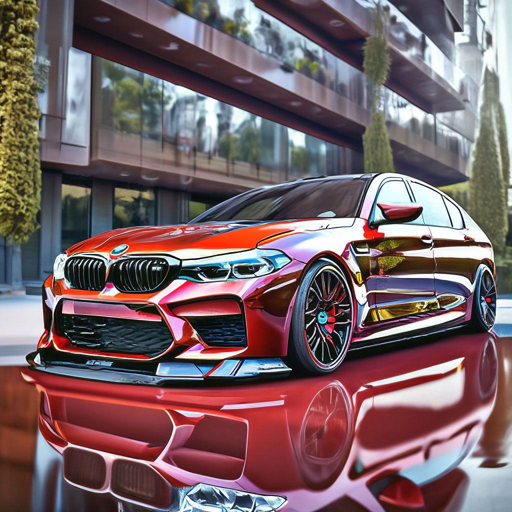 "BMW M5 F90 Chocolate Colors, Packard fantasy cyberpunk steampunk ...