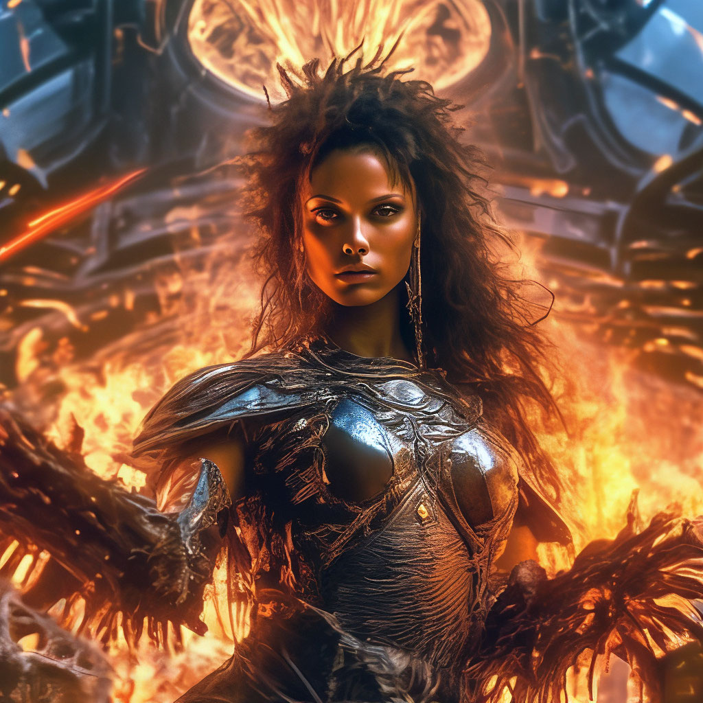 "Java in Java. Frank Frazetta style. dark fantasy, fire, aesthetic,mythology…" — image created ...