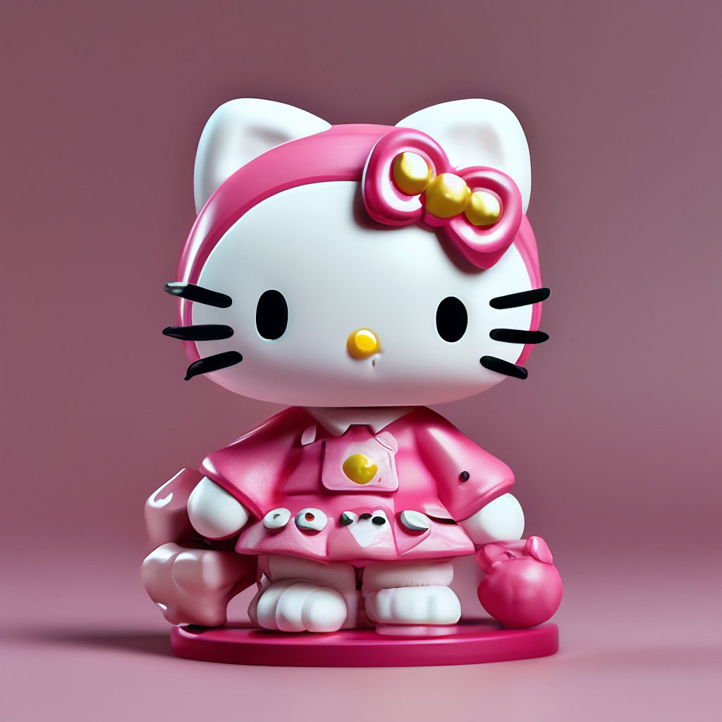 "Hello Kitty 💖" — image created in Shedevrum