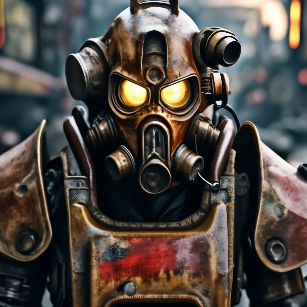 "Fallout, epic realistic cinematic horror" — image created in Shedevrum