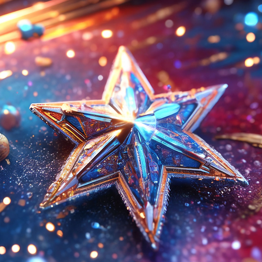 "Guiding star hyperrealism, complex drawing, watercolor, the finest ...