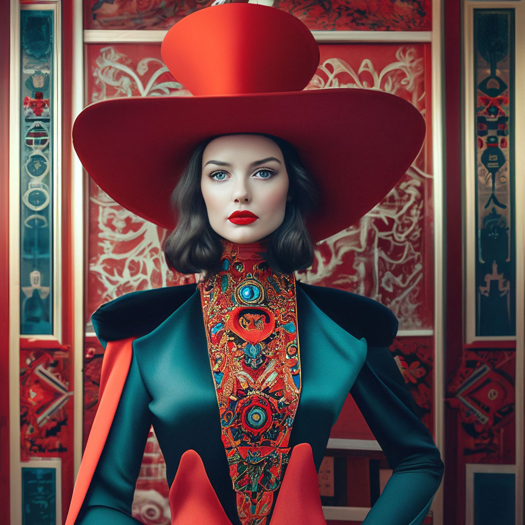 "Varenik woman in avant-garde style" — image created in Shedevrum
