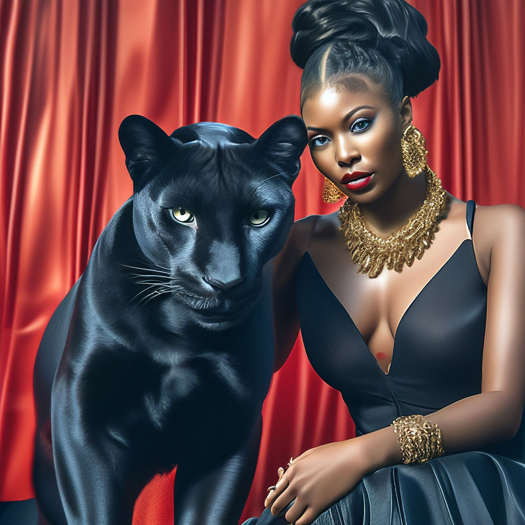 "A chocolate bar with bright red makeup, standing in a model pose ...