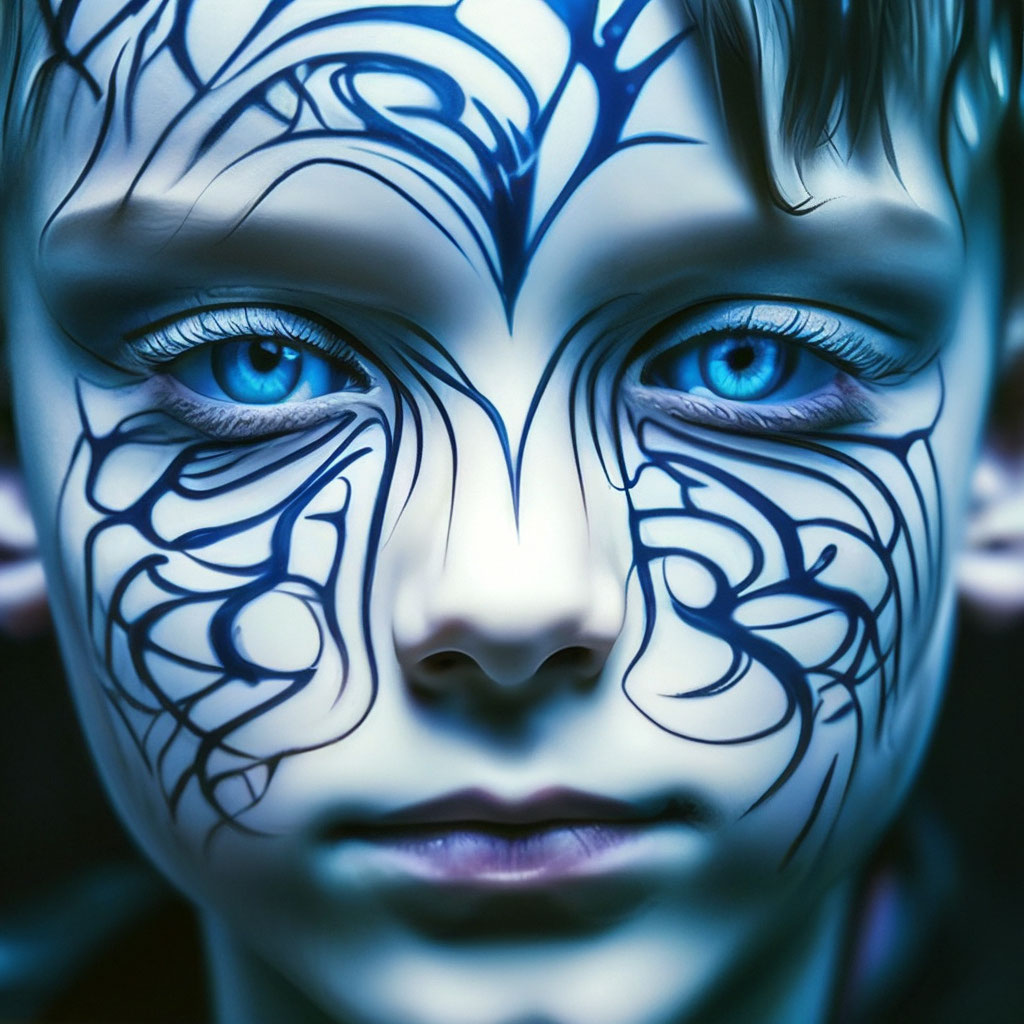 "Realistic acid drawing on water, contour eclipse, liquid smoke effect ...