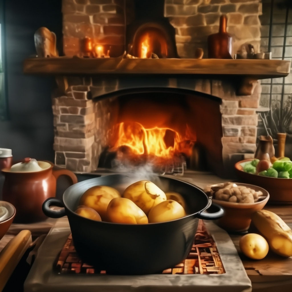 "The decoration of the house is Naf- naf, the kitchen, a fire is ...