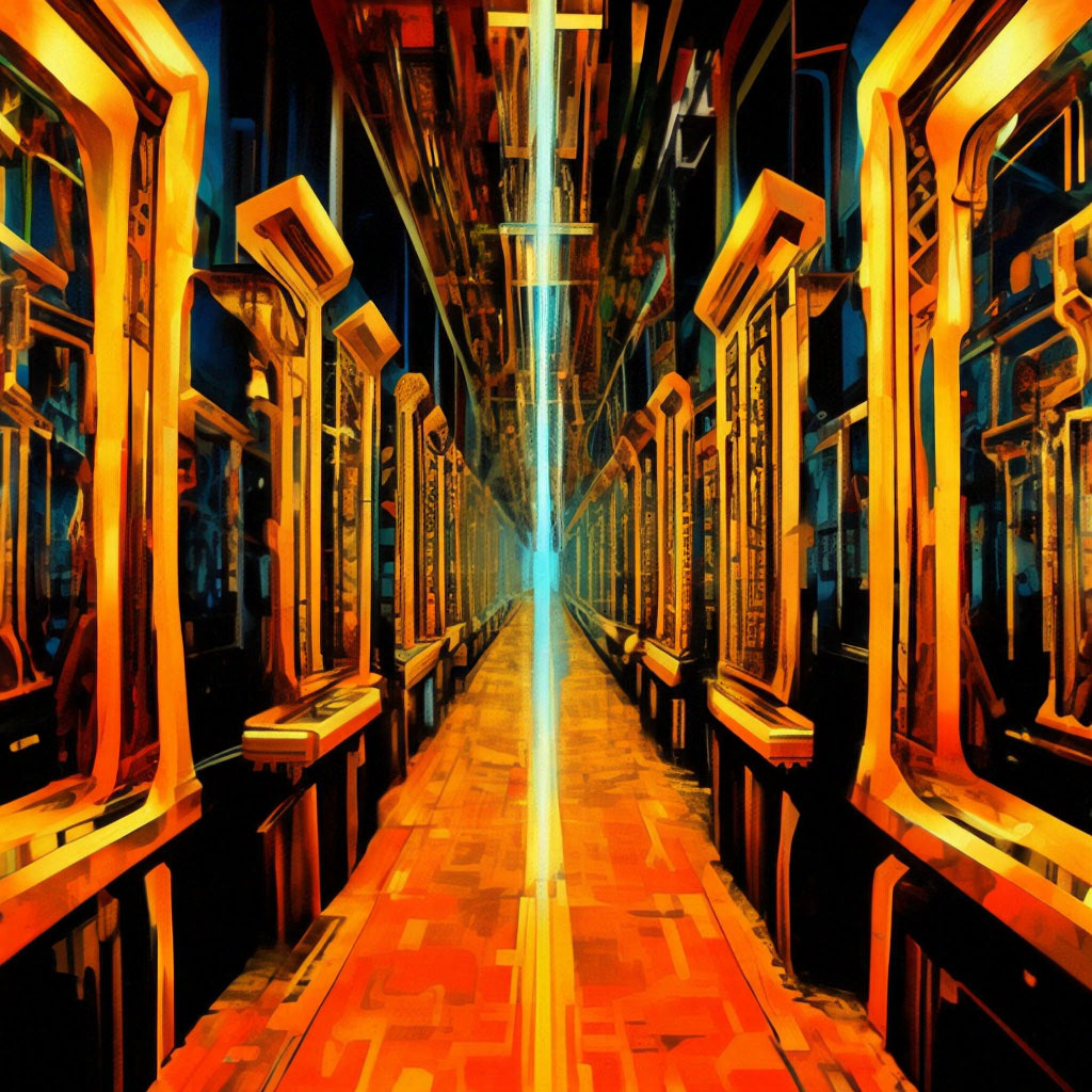 "Mirror maze, psychedelic, endless reflections, clear ink drawing, high ...