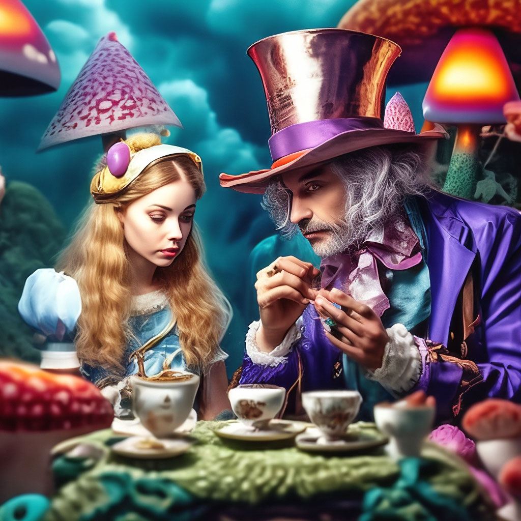 "The plot of the fairy tale "Alice in Wonderland" is a picture in the ...