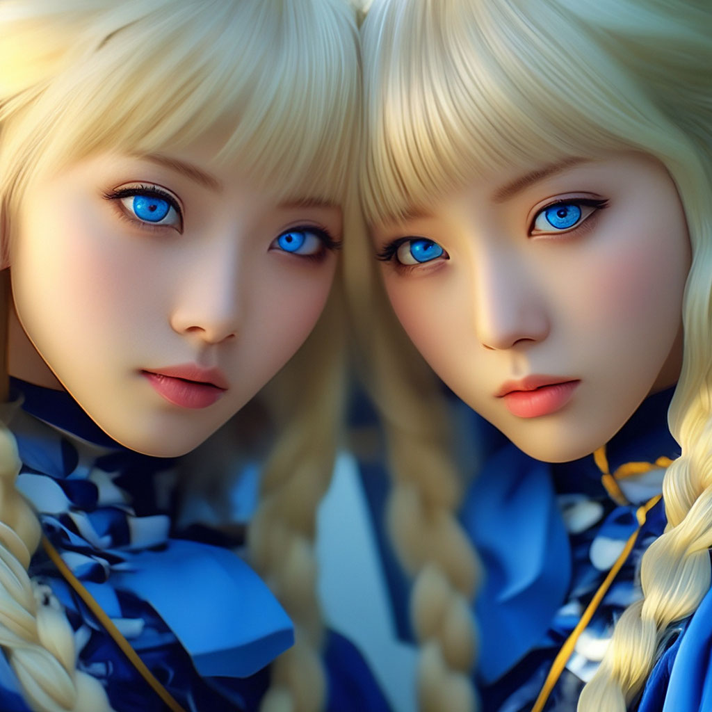 "Siamese twins 🤍🖤💜💙 beautiful girl incredibly beautiful with Korean ...