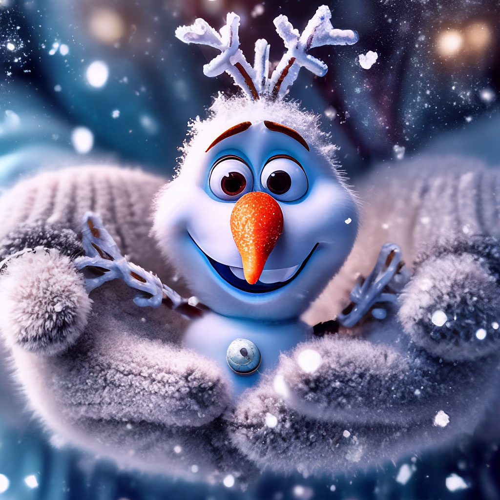 "PASS IT ON! New Year's magical mood, in fluffy knitted mittens holding ...