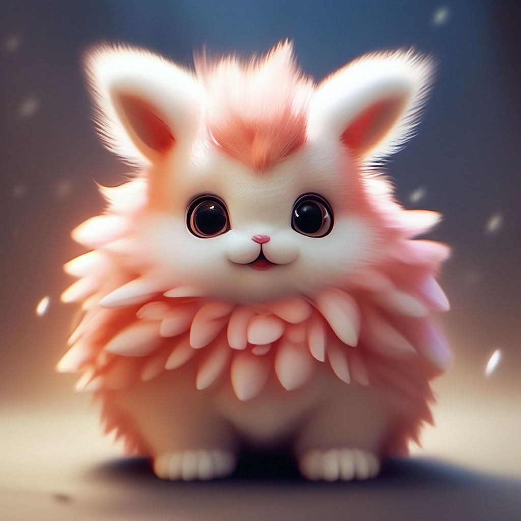 "The cutest creature with a big fluff" — image created in Shedevrum