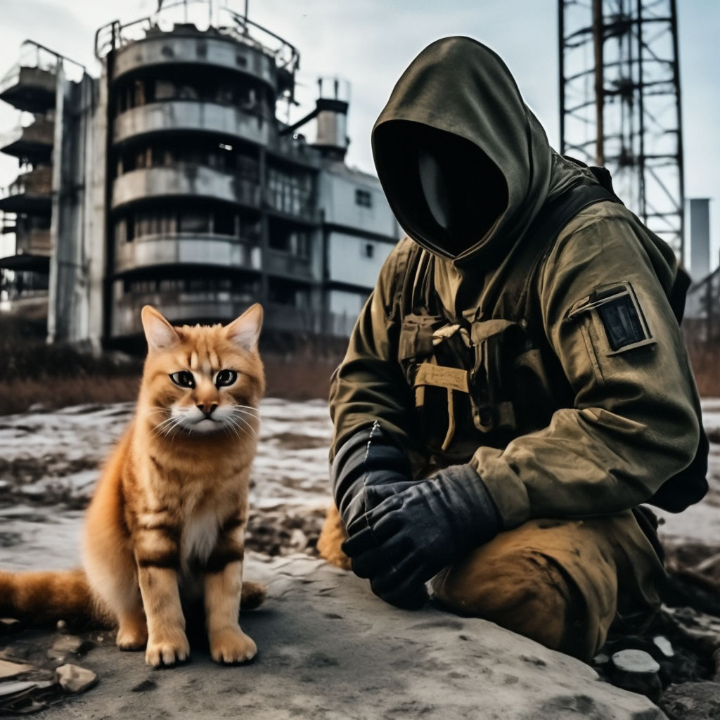 "How Stalker stands at the Chernobyl Chernobyl Nuclear power plant ...