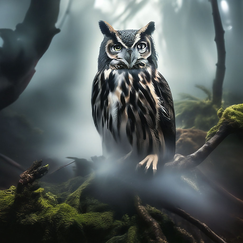 "Hoot" — image created in Shedevrum