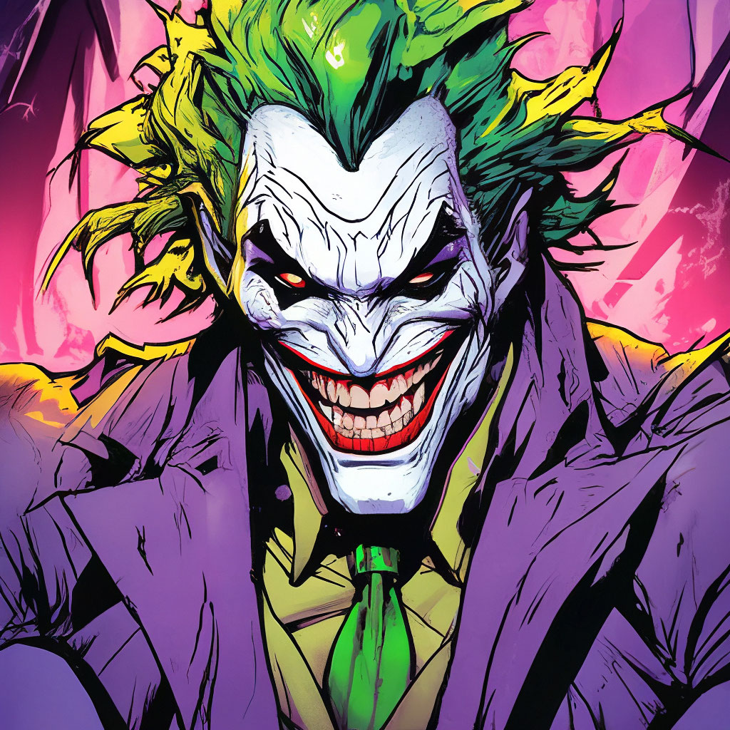 "Joker rastaman,beautifully, in the style of comics,art aesthetic ...