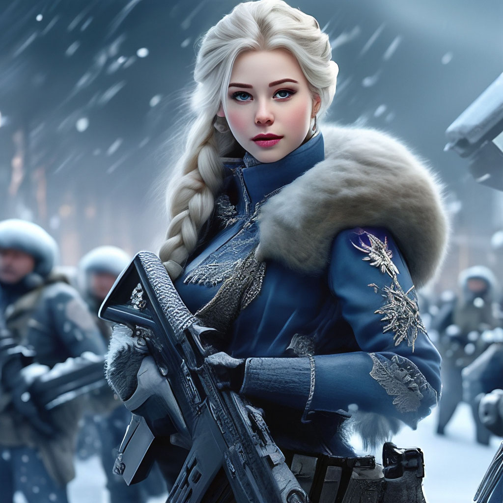 "Princess Elsa Special Forces Weapons Winter Real Photo ...